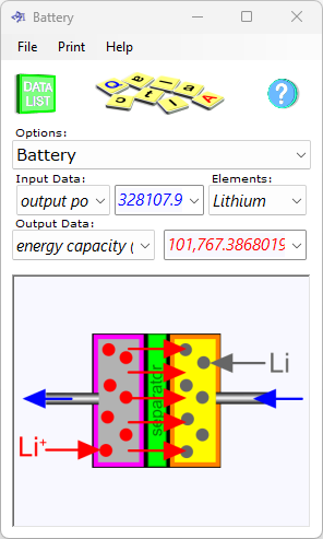 Battery Calculator v1 | CalQlata